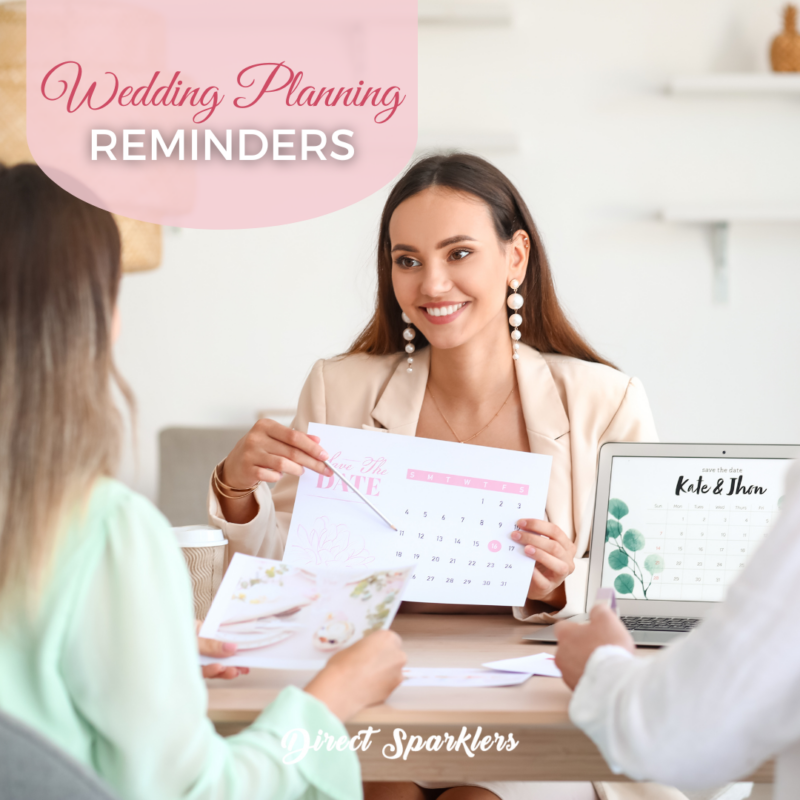 Wedding Planning Reminders - Direct Sparklers
